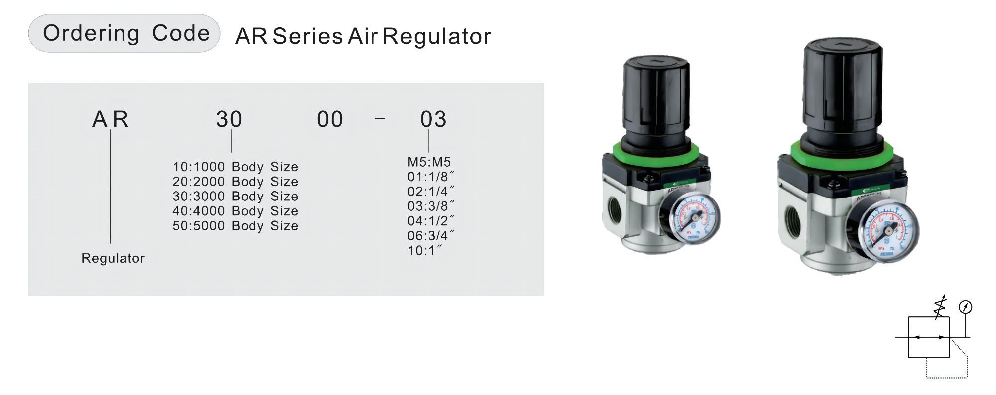 AR Series Air Regulator - Buy smc air regulator, pneumatic regulator ...