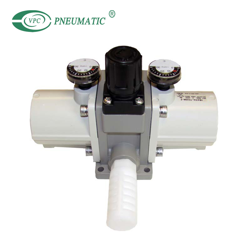 VBA10A-02 Air Pressure Booster Regulator with Air Tank and Silencer ...