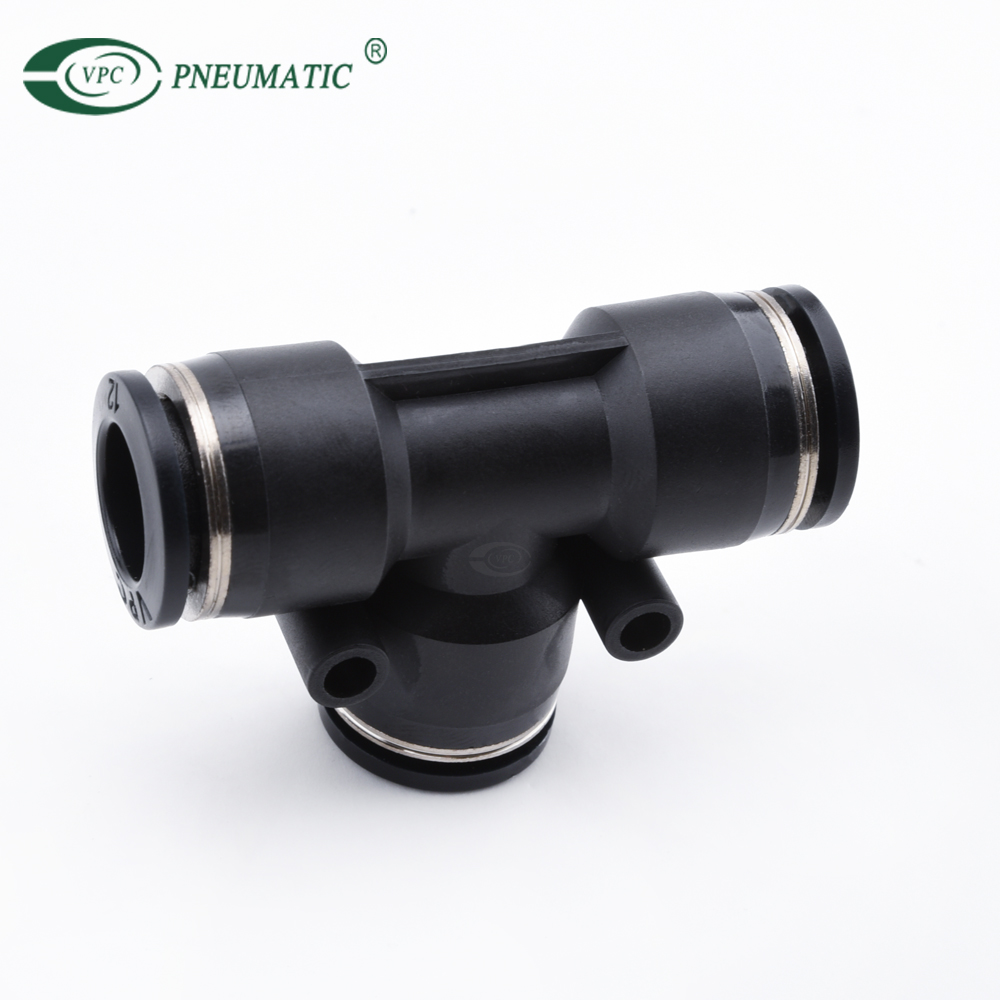 VPE Plastic Tee Fitting - Buy plastic tee connector, air tube connector ...