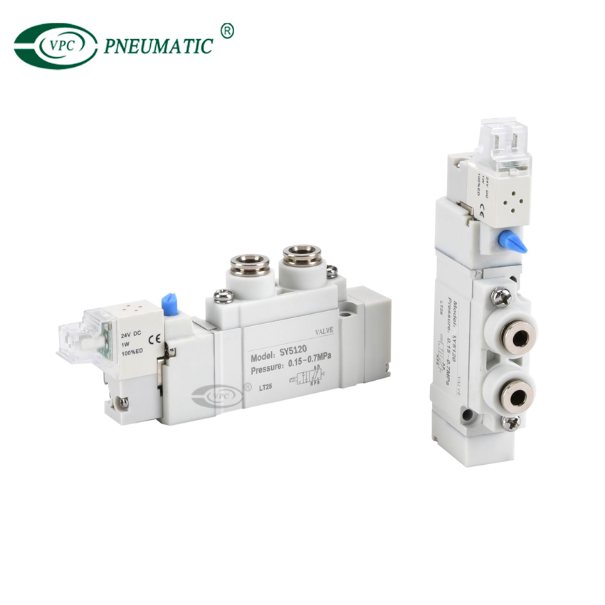 SY 5000 Series 5 Port Single Solenoid Valve Built-in Cannula Type - Buy ...