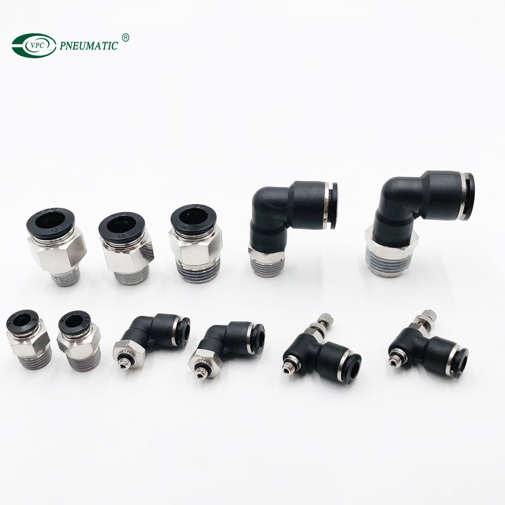 Mini Air Connectors One Touch Push Lock Male Straight Coupling Connect ...